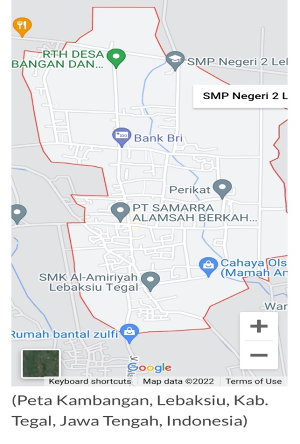Peta Wilayah – Desa Kambangan